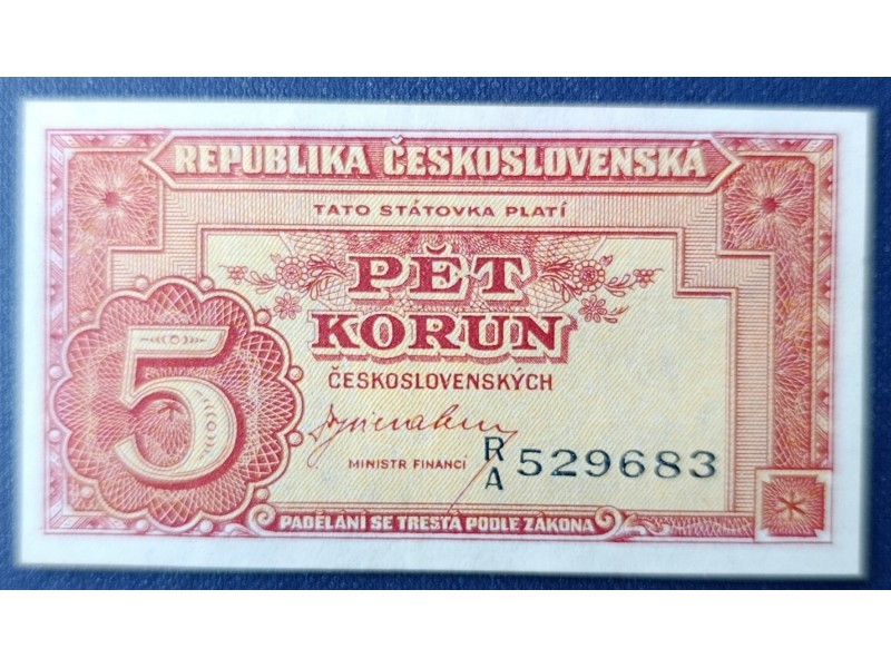 Cehoslovacka - 5 koruna - 1949