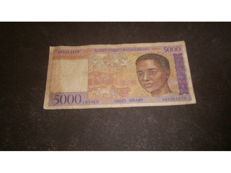 MADAGASCAR 5000 FRANCS