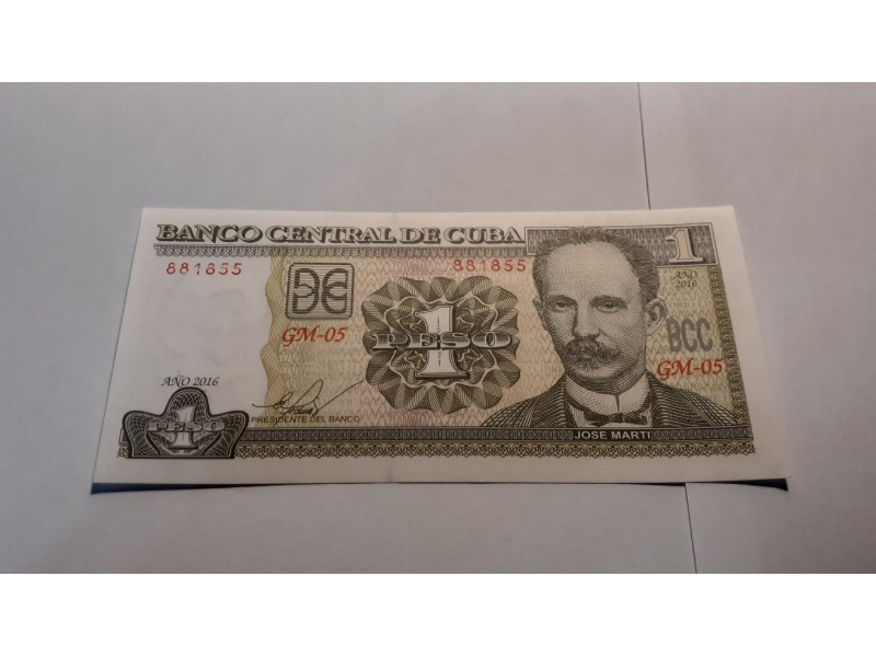 CUBA - 1 PESOS - 2016