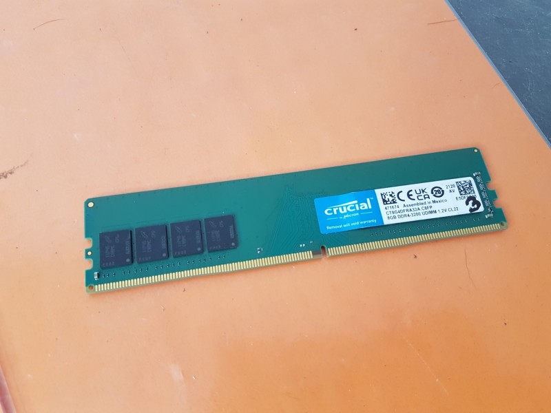 3. ram memorija 8gb ddr4