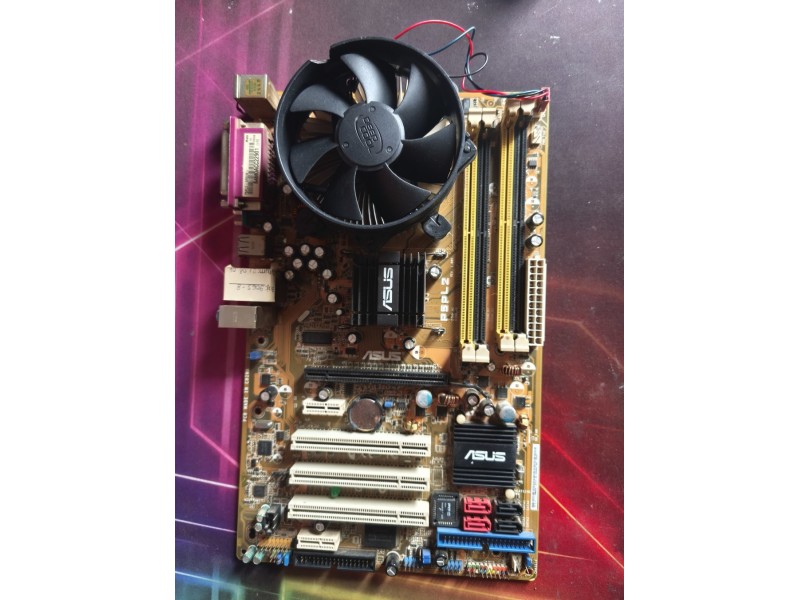 ASUS P5PL2 soket 775 + Procesor i kuler