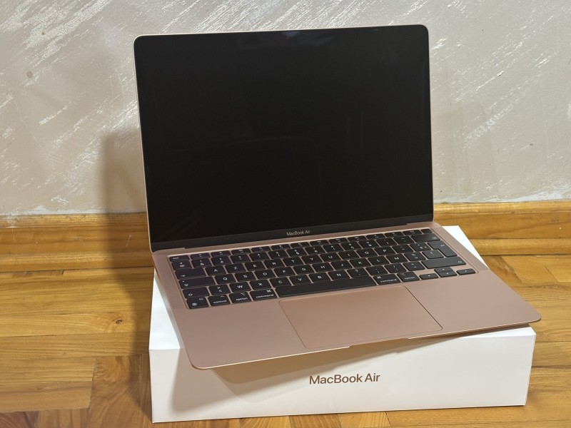 MacBook Air M1 8-256GB-GOLD 13.3" 2K M1 Chip NOVO