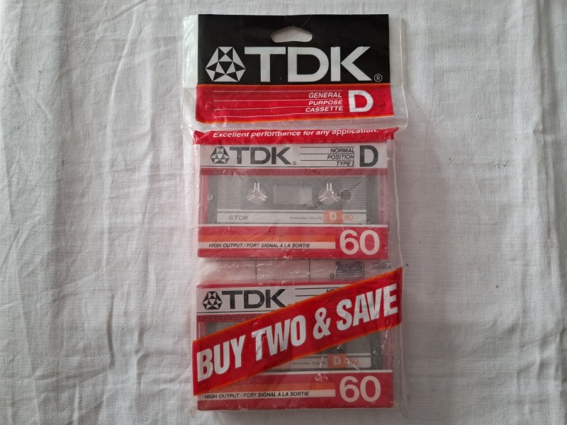 TDK D 60 - 2 Pack kesica - Neotpakovano