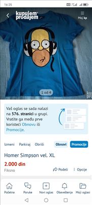 Homer Simpson vel. XL