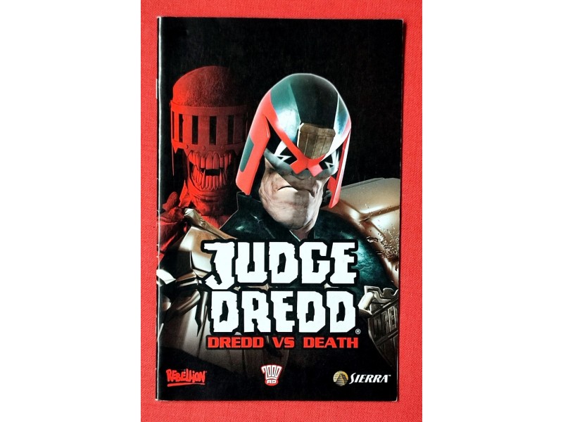 PS2 knjižica - Judge Dredd
