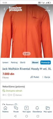 Jack Wolfskin Rivental Hoody M vel. XL