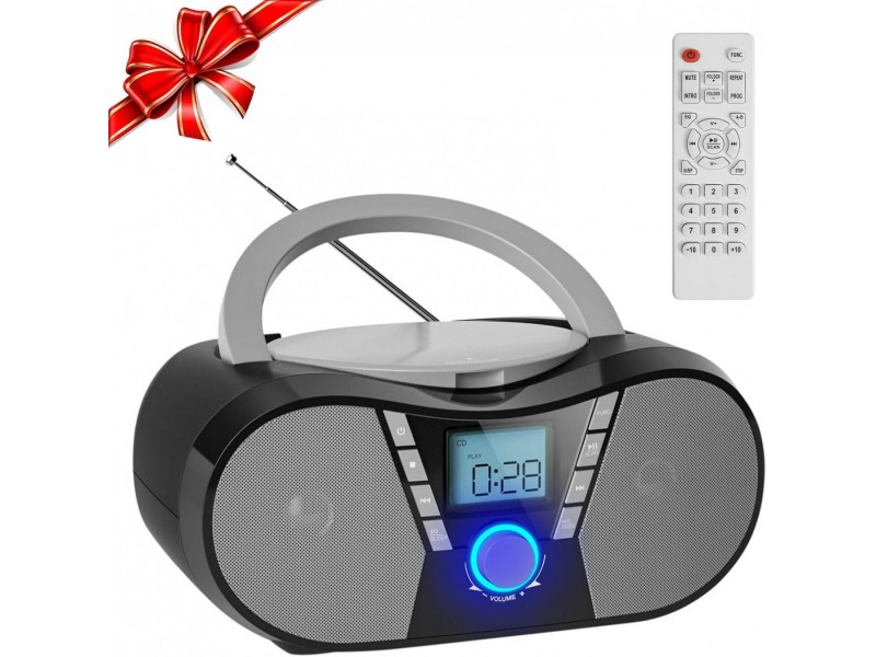 Radio CD plejer,boombox sa zvučnicima,Bluetooth,FM,USB