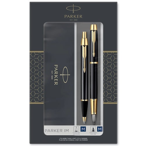 Parker set hemijska olovka i nalivpero 2093216 Im Duo BLK GT BP FP 19
