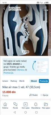 Nike air max zero vel. 47 (30,5cm)