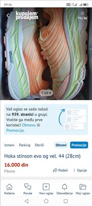 Hoka stinson evo og vel. 44 (28cm)