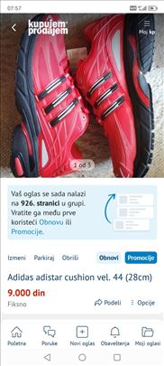 Adidas adistar cushion vel. 44 (28cm)