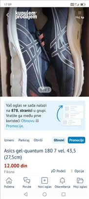 Asics gel-quantum 180 7 vel. 43,5 (27,5cm)