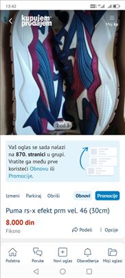 Puma rs-x efekt prm vel. 46 (30cm)