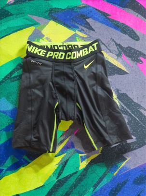 Nike Pro Combat Sorts Deciji L Dri Fit Crni Zeleni