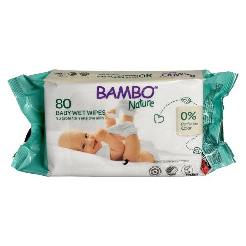 BAMBO VLAŽNE MARAMICE NATURE ECO, 80KOM
