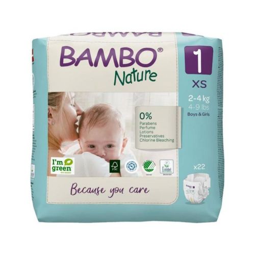 BAMBO PELENE NATURE ECO-FRIENDY, 1 (2-4KG), 22 KOMADA