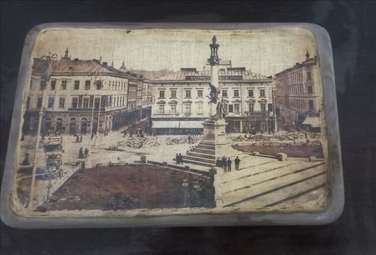 Vintage prikaz grada Lviv-sertifikat