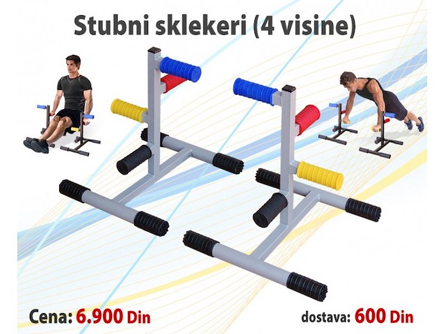 Stubni sklekeri set / Stubovi za sklekove i propadanje