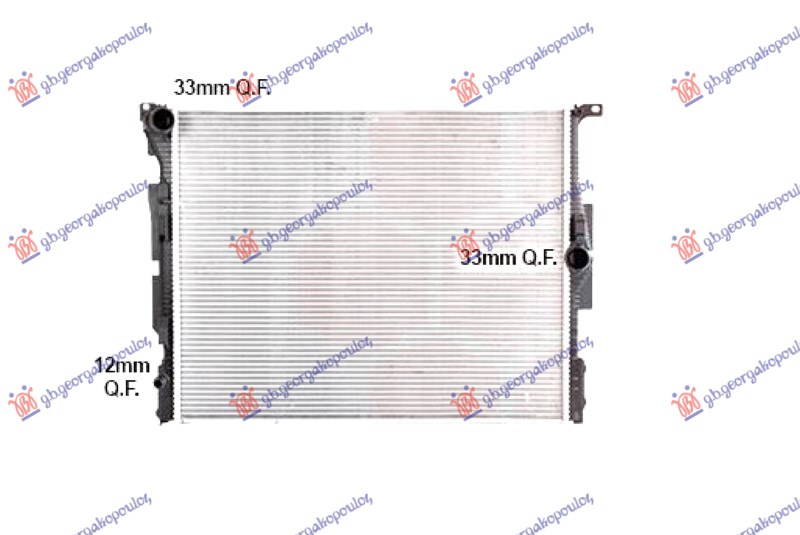HLADNJAK MOTORA 3.0 BENZIN (MANUELNI/AUTOMATSKI) (600×480) (KOYO) BMW SERIES 2 (F22/23) COUPE/CABRIO (2014-2019) (OEM: 17118482623, 17118625422)