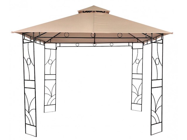 Tenda Gazebo Paviljon Sa Metalnom Konstrukcijom 3 x 3 m