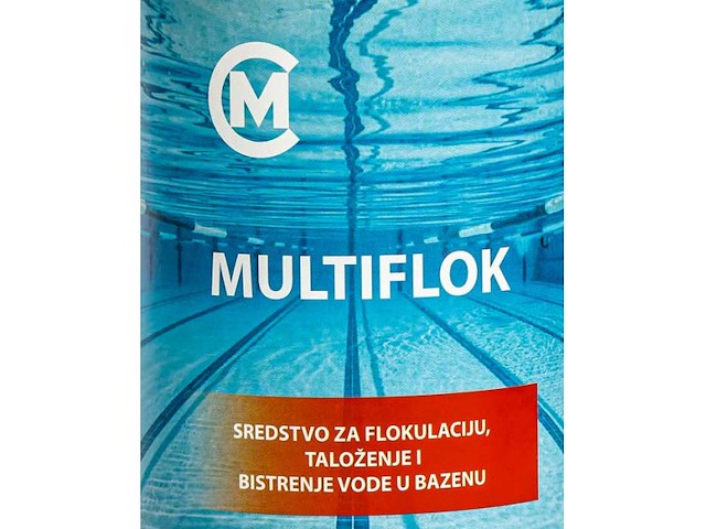 Multiflok Sredstvo za flokulaciju, taloženje i bistrenje vode u bazenima 10L MCom