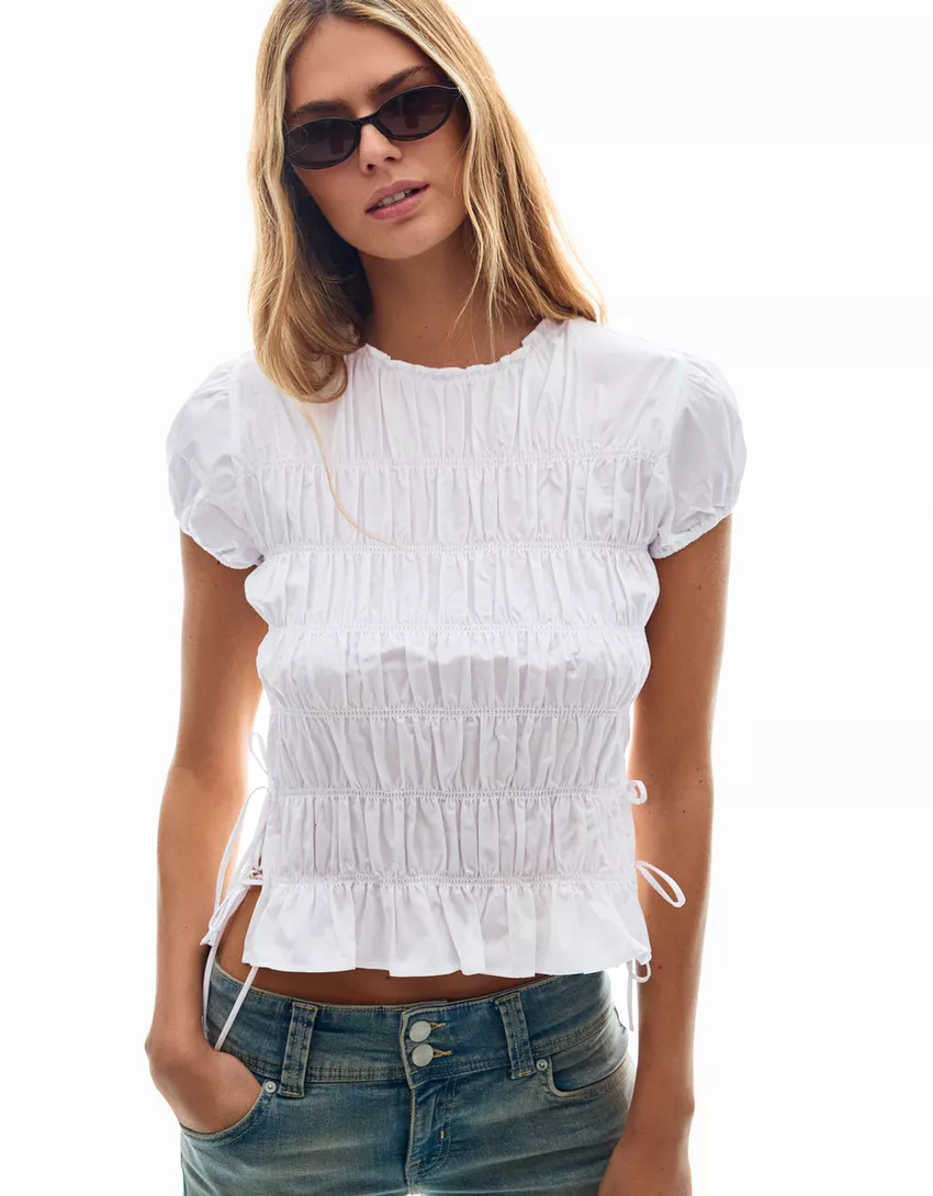 Košulja kratkih rukava sa vezicama