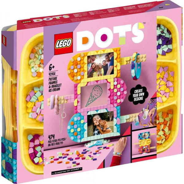LEGO DOTS ICE CREAM PICTURE FRAMES & BRACELET