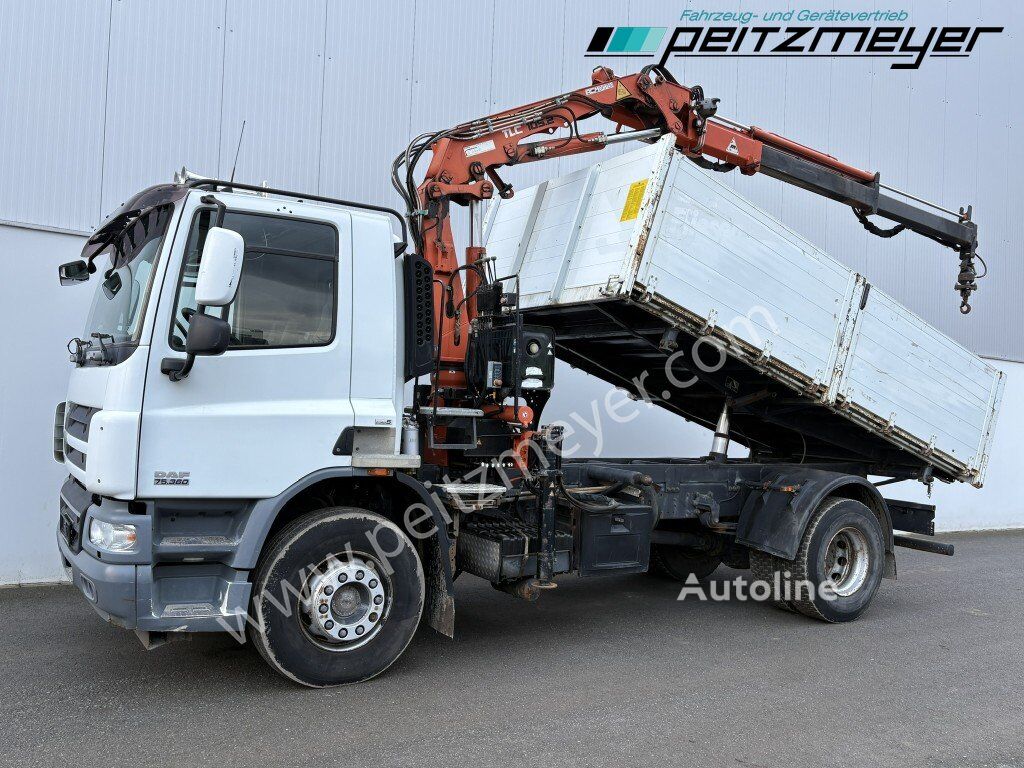 DAF CF 75 FA 360 Meiller + Terex TLC 105 Drehservo kiper