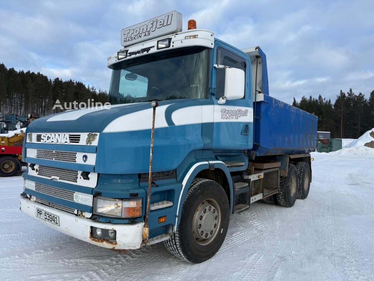 Prodaje se Scania T-164c V8 480 tippbil kiper na aukciji