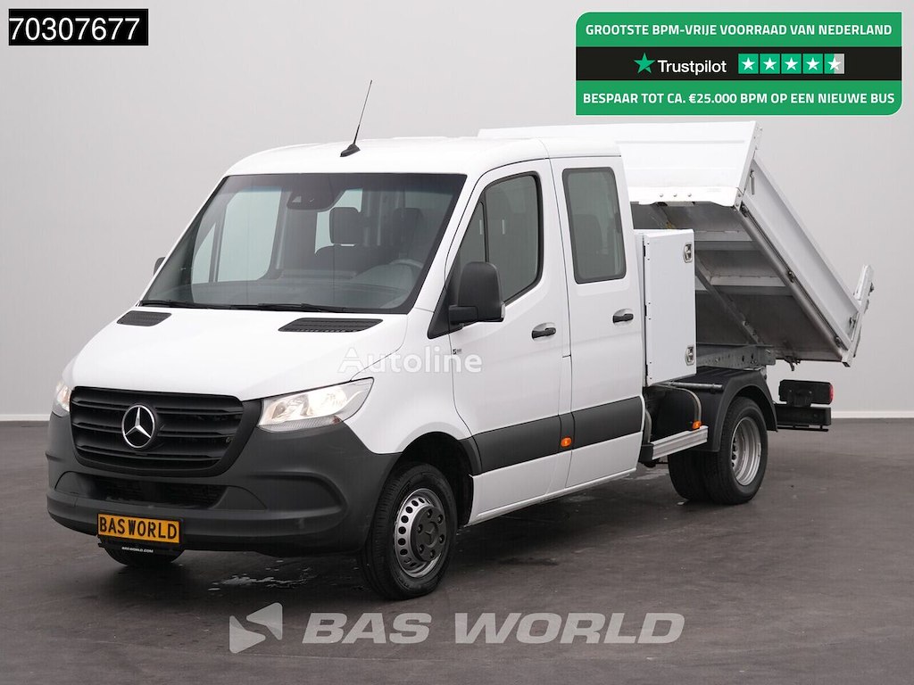 Mercedes-Benz Sprinter 514 CDI Automaat Dubbel Cabine Kipper met Kist Dubbellu kamion kiper < 3.5t