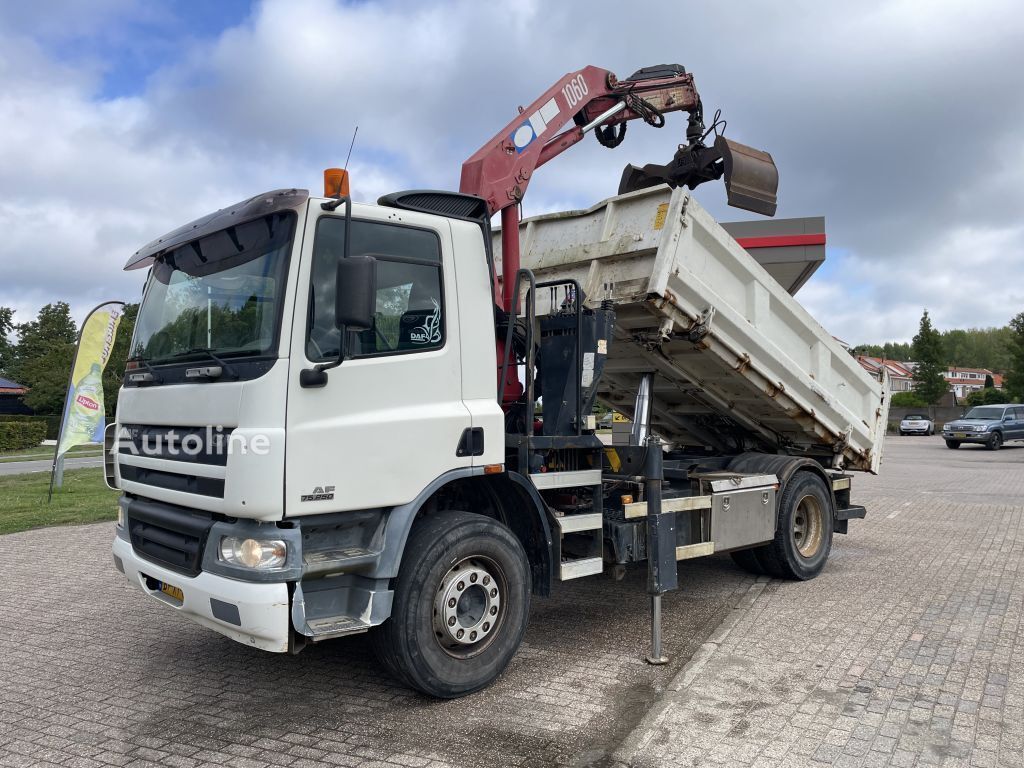 DAF CF 75.250 CF 75.250 4x2 Tipper with HMF-1060 Euro 3 kiper
