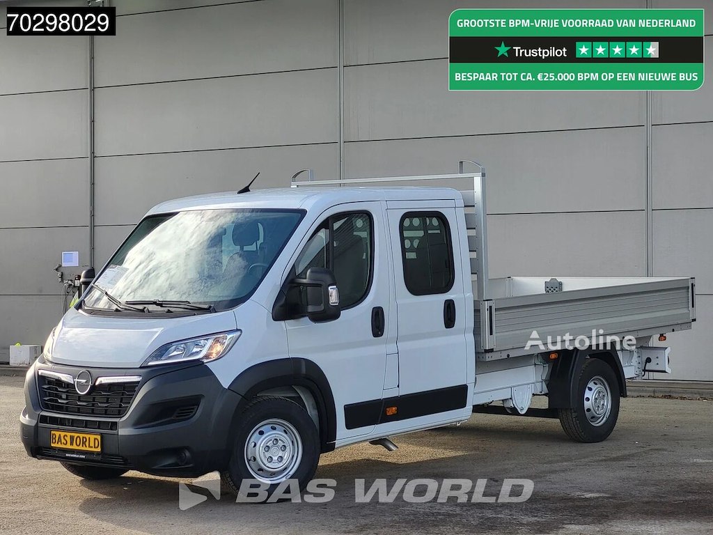 Novi Opel Movano 140PK Open Laadbak Dubbel Cabine Airco Cruise Euro6 Prits kamion s ravnom platformom < 3.5t