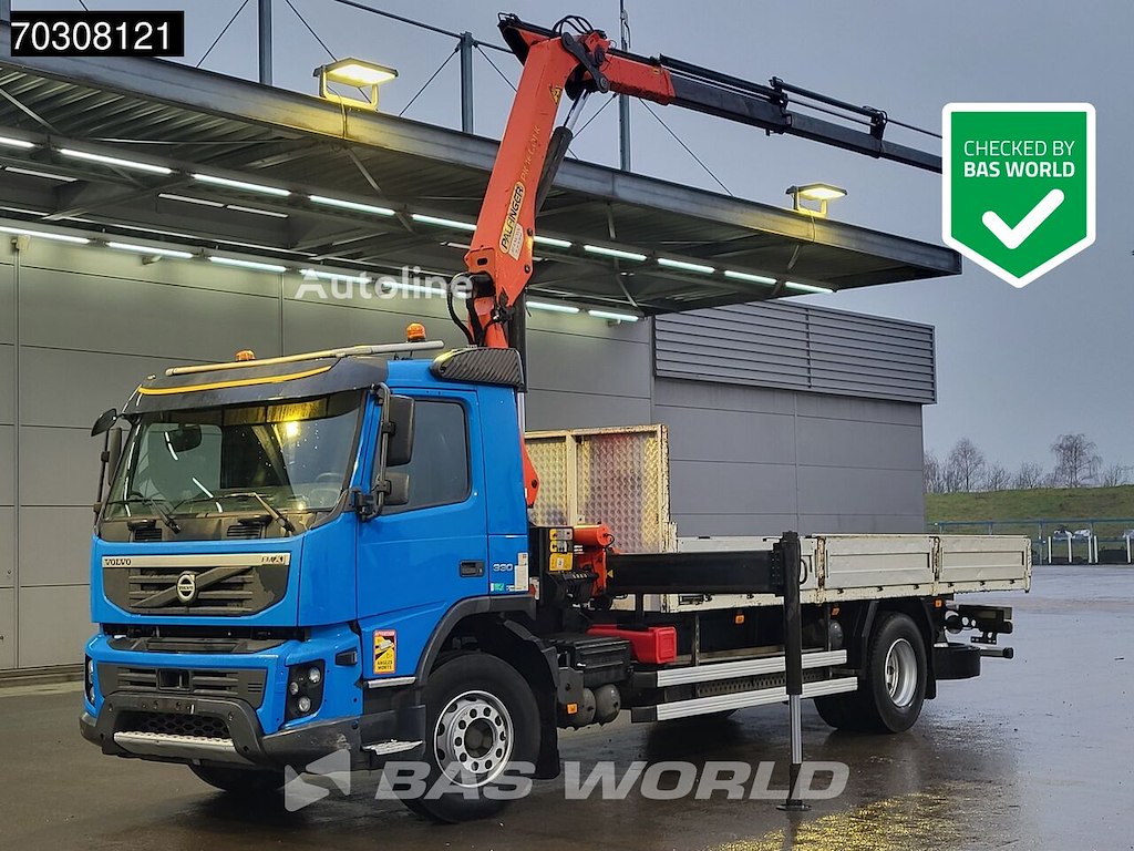 Volvo FMX 330 4X2 Palfinger PK16001 Crane Kran Automatic VEB Euro 6 kamion s ravnom platformom