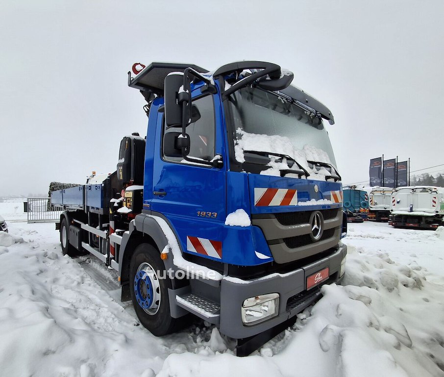 Mercedes-Benz Axor 1933 HDS FASSI F135 Range 17m 2010r + Anhänger kamion s ravnom platformom