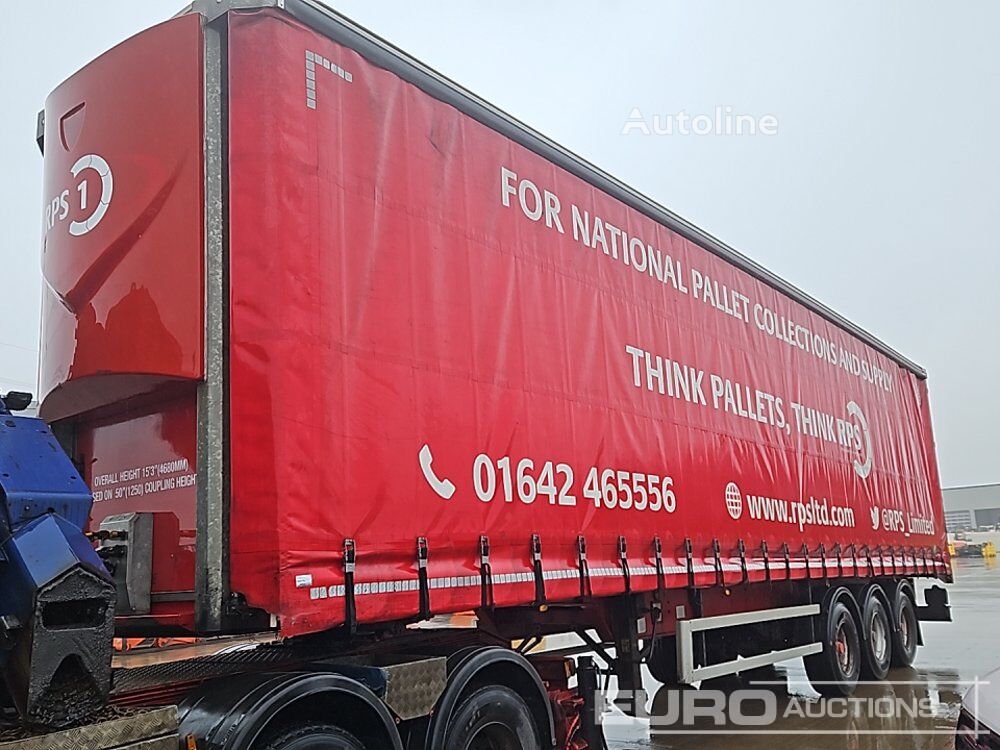 Prodaje se Tiger Trailers Tri Axle Curtainsider Trailer poluprikolicu sa kliznom ceradom na aukciji