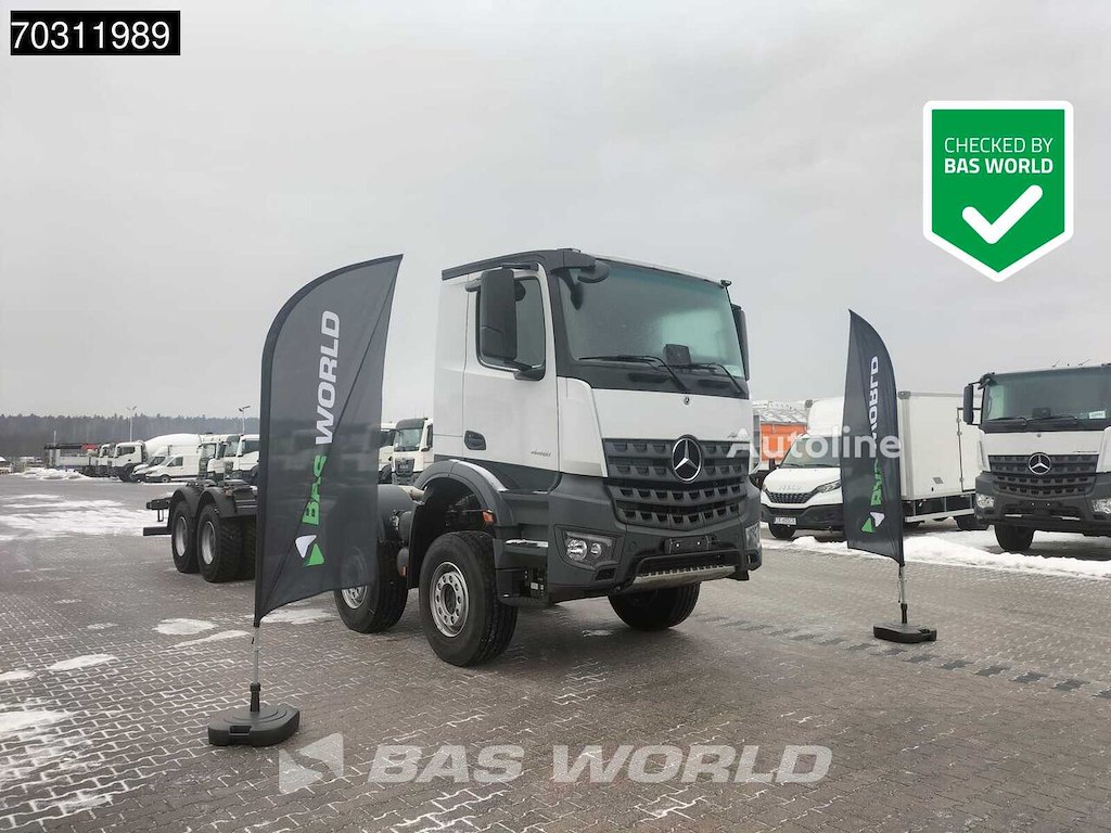 Novi Mercedes-Benz Arocs 4451 Arocs 8X4 NEW chassis! Steel suspension Manual Engine kamion šasija