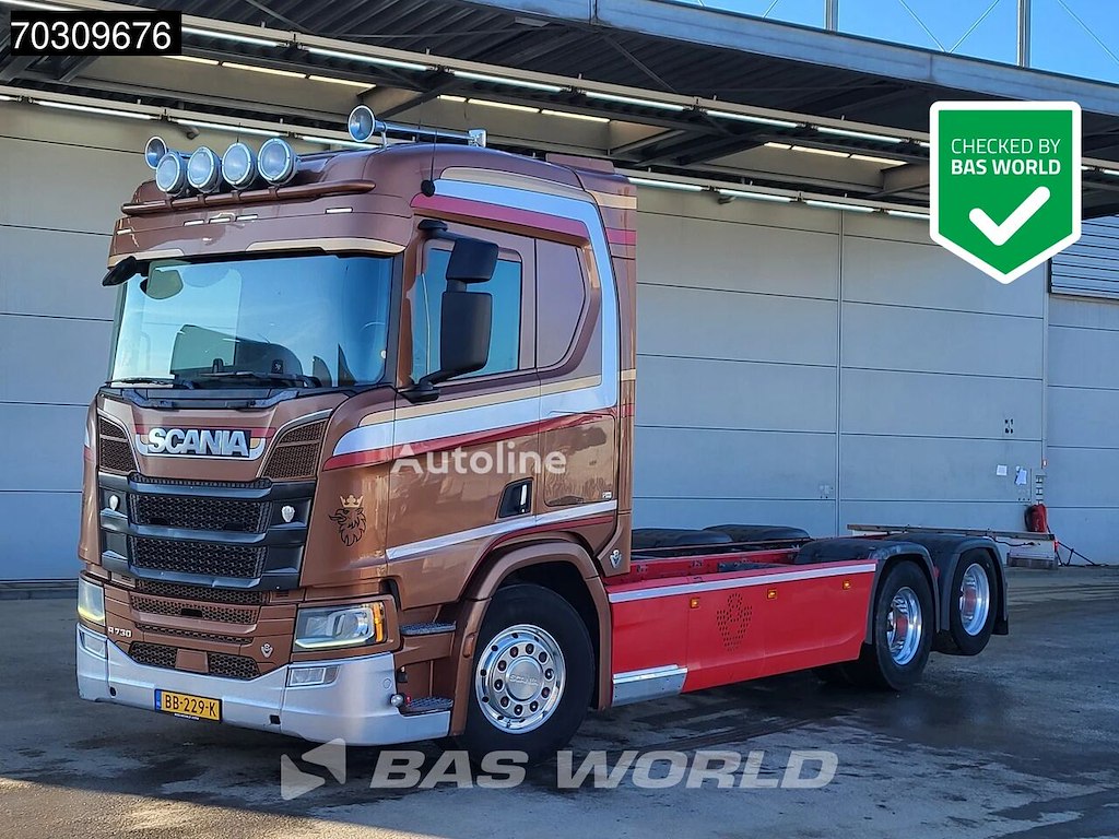 Scania R730 6X2 NL-Truck V8 chassis Lift-Axle Retarder Automatic ACC Eu kamion šasija