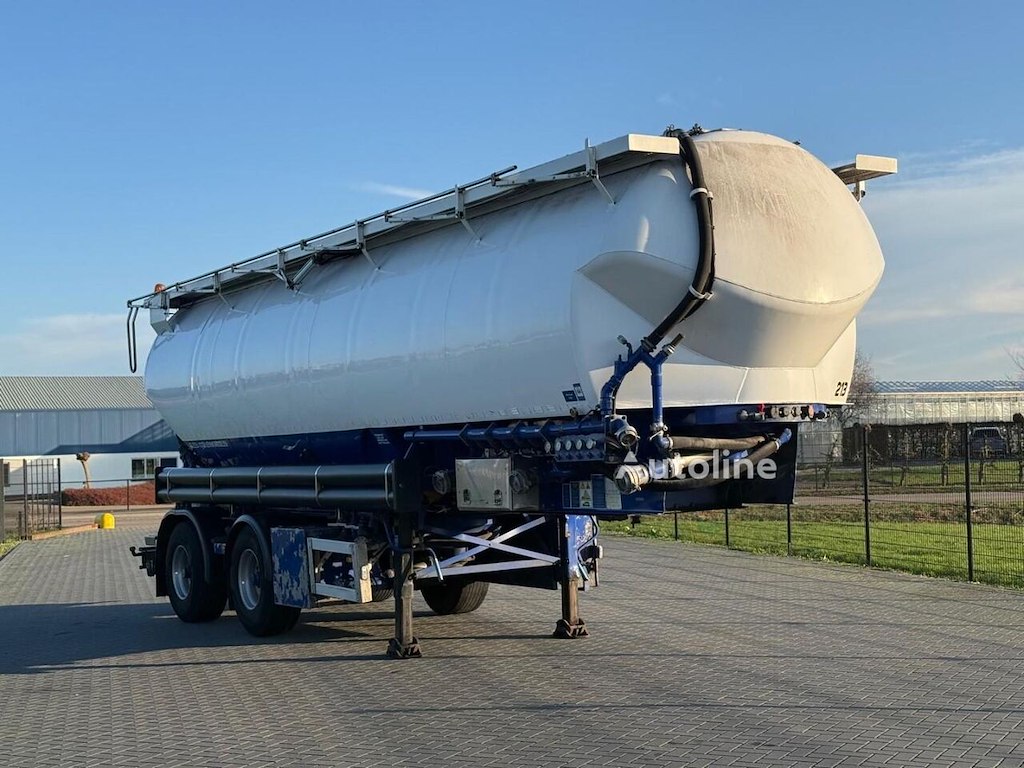 Feldbinder EUT 45.2 MOVE TRAILER, CITY, REAR AXLE STEERED, 45.2 CUBIC METER cisterna silos