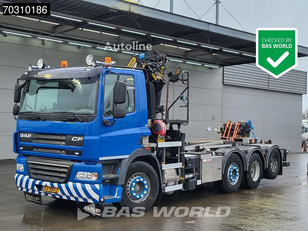 DAF CF85.410 8X2 VDL 20-6200 Palfinger PK33002 EH Kran Lift+Lenkachs kamion rol kiper