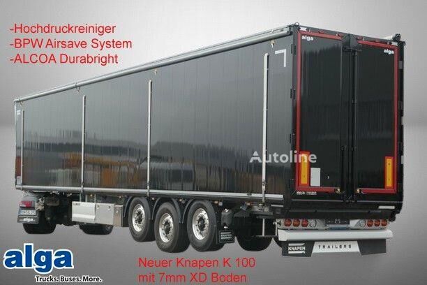 Nova Knapen Trailers K 100, 7mm XD Boden, ALCOA Durabright, 2x Lift poluprikolica sa pokretnim podom