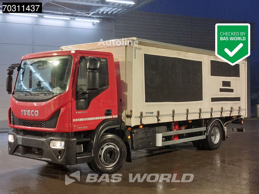 IVECO Eurocargo 160E210 4X2 16tonner 2500kg Ladebordwand Automatic Cru kamion sa klizna zavesa cerada