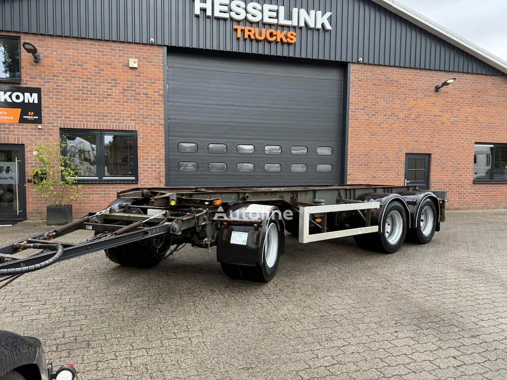 GS Meppel 28T Kiepende containeraanhangwagen! 640cm systeemlengte Centrale prikolica za kontejnere