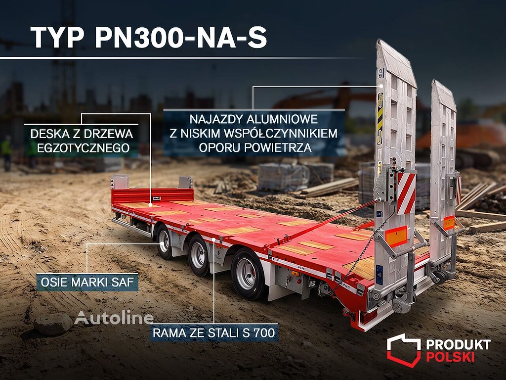 Nova Palex Trailers PN 300 NA - S prikolica sa niskom platformom