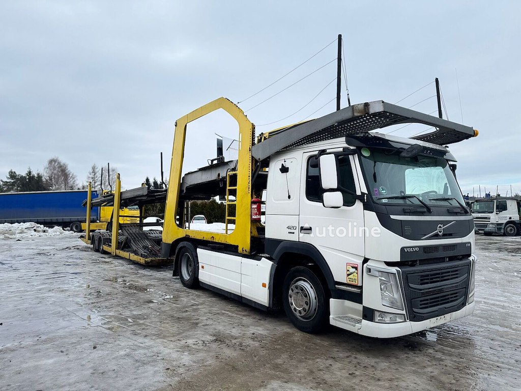 Volvo FM 420 autotransporter + prikolica autotransportera