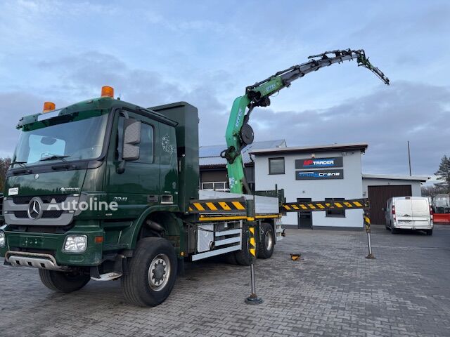 Mercedes-Benz Actros 3341 6x6 Effer 470S6 Fly Jib S3 winch kamion platforma