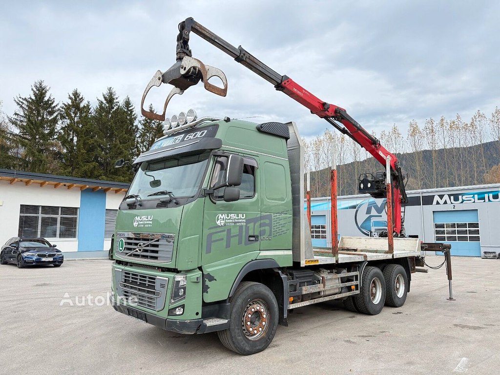 Volvo FH16 600 6X4 LL I-shift Kran Epsilon M120Z kamion za prevoz drva