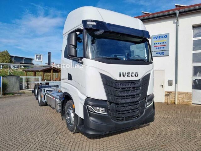 IVECO S-Way AS260S46 6x2 BDF-Wechsler Intarder vozilo za prevoz kontejnera