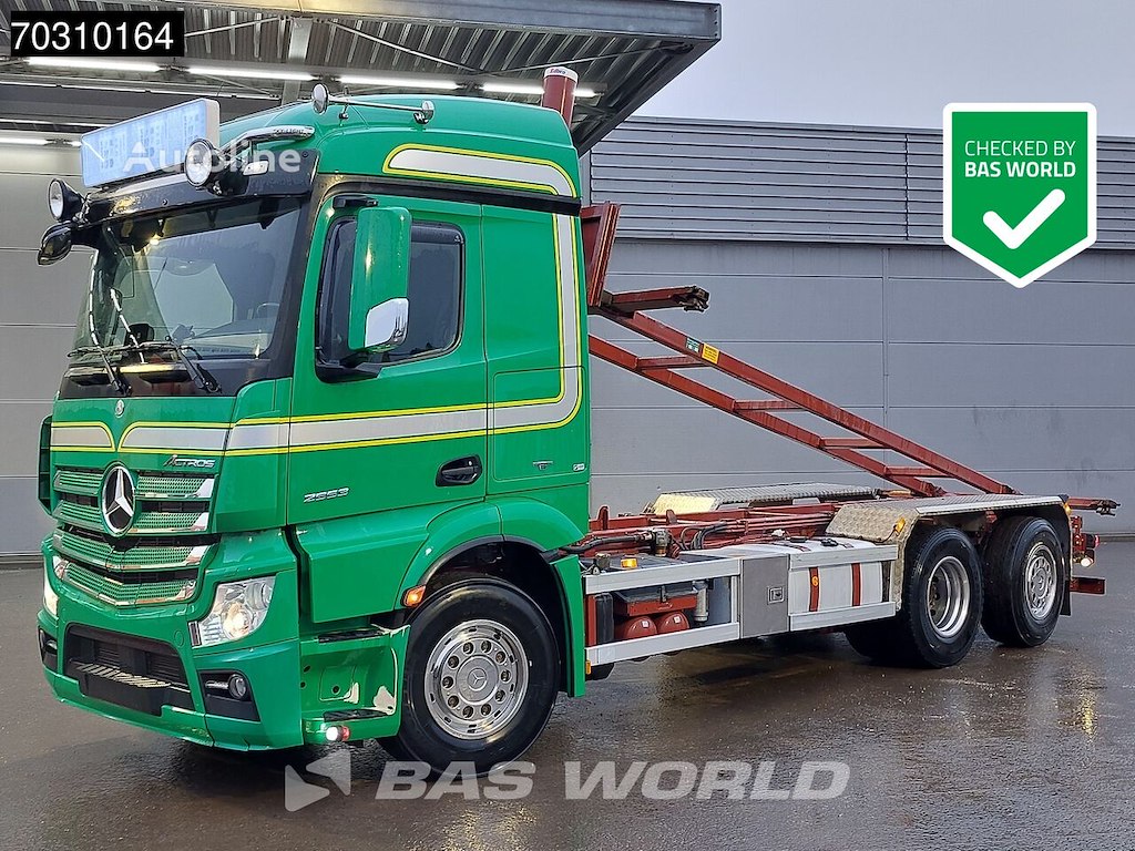 Mercedes-Benz Actros 2553 Actros 6X2 Tipping BDF system Lift-Lenkasche Automat kamion sa kukom za podizanje tereta