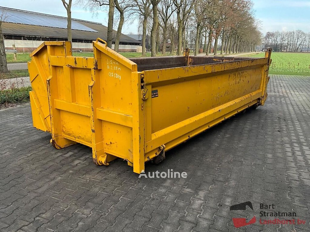 Vossebelt kabelcontainer 12,7m3 met hydraulische zijklep en fra multilift kontejner