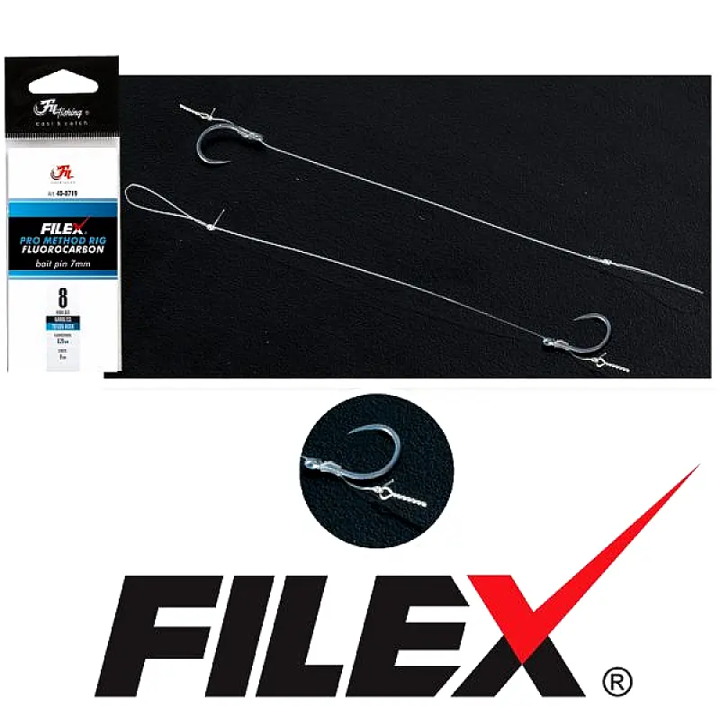 Fil Fishing FILEX PRO METHOD RIG FLUOROCARBON & BAIT PIN 10 (40-8726)